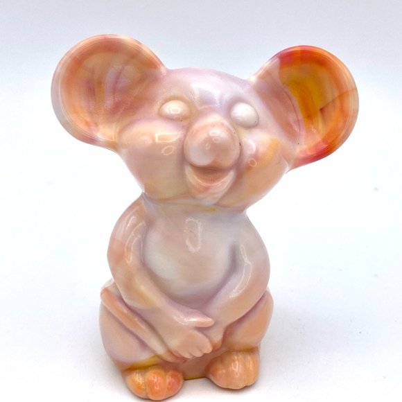 Art | Rare Fenton Red Slay Mouse Iridized Limited Edition Nfgs Club ...